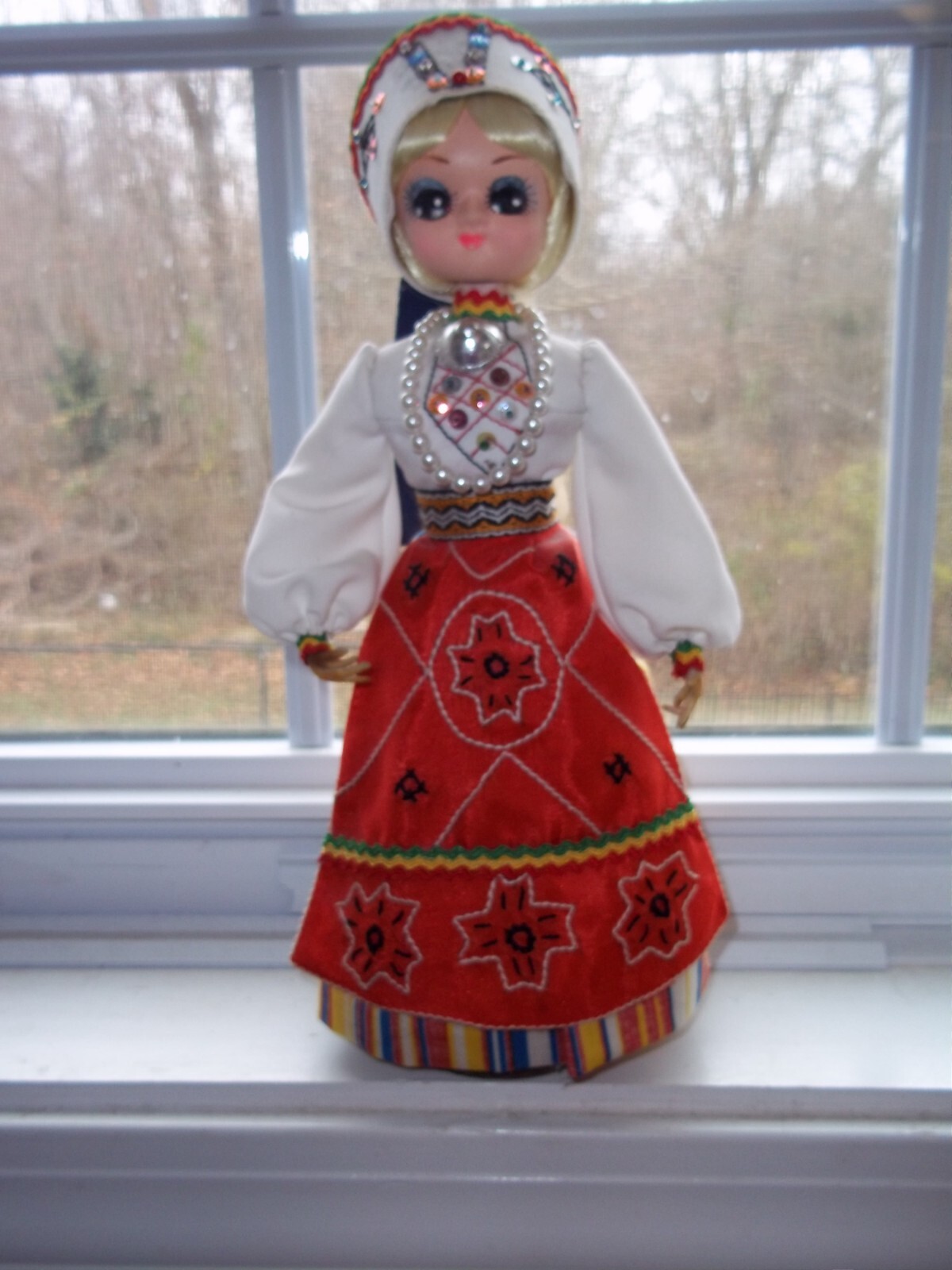 Vintage MOD Big Eyes Door Stopper Doll Delicate Fingers | eBay