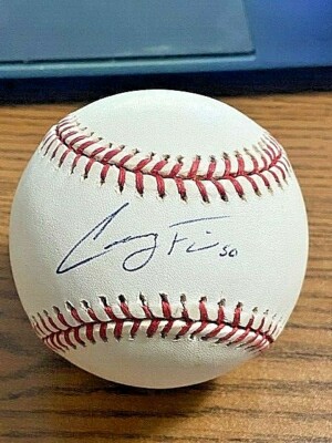 CASEY FIEN SIGNED AUTOGRAPHED OAL BASEBALL! Tigers, Twins, Dodgers ...