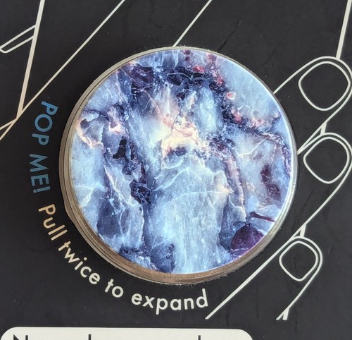 Authenthic PopSockets Blue Marble PopSocket Universal Phone Grip Pop ...