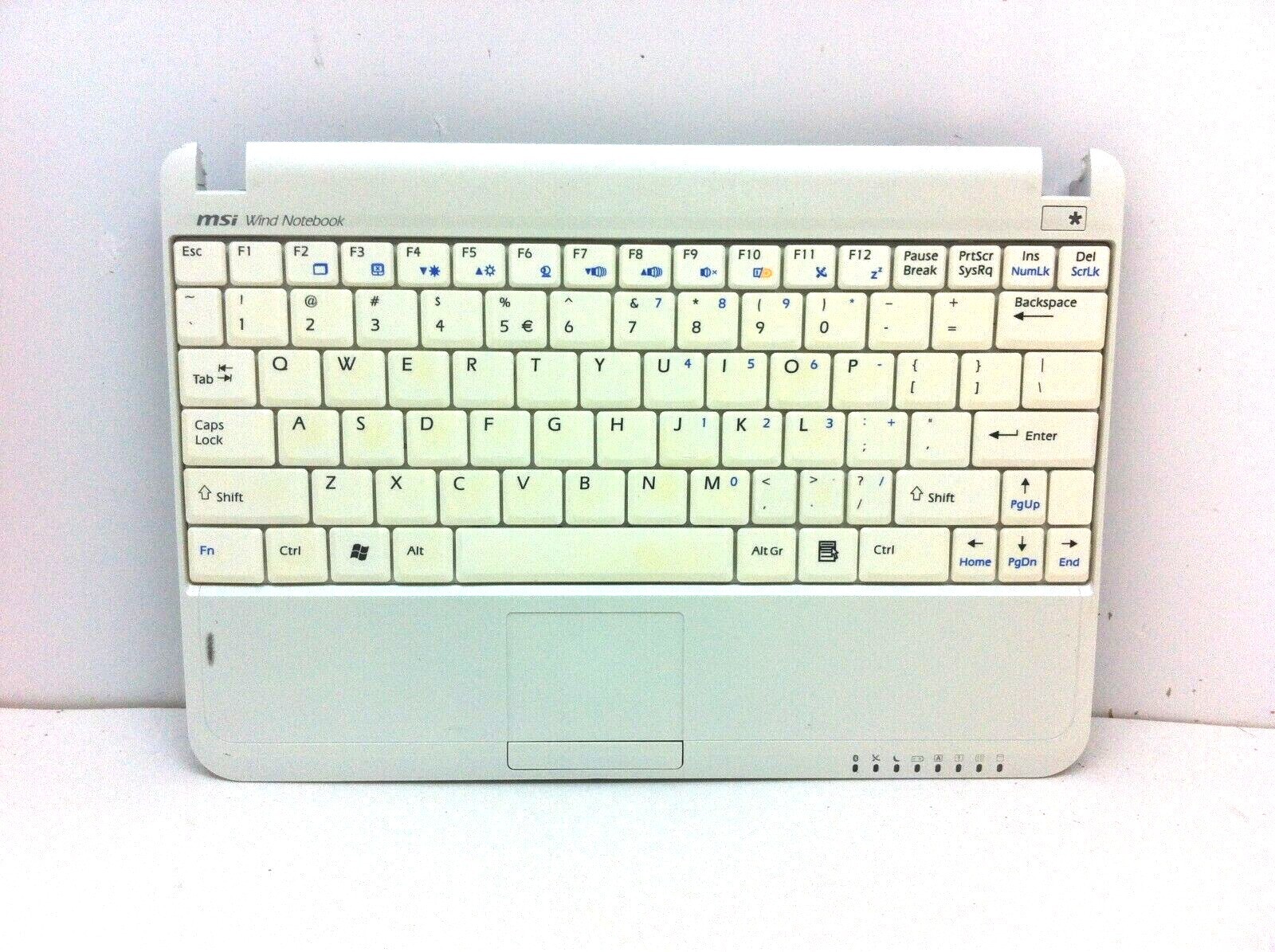 MSI Wind Notebook U100 Series MS-N011 V.1 White Palmrest & Touchpad ...