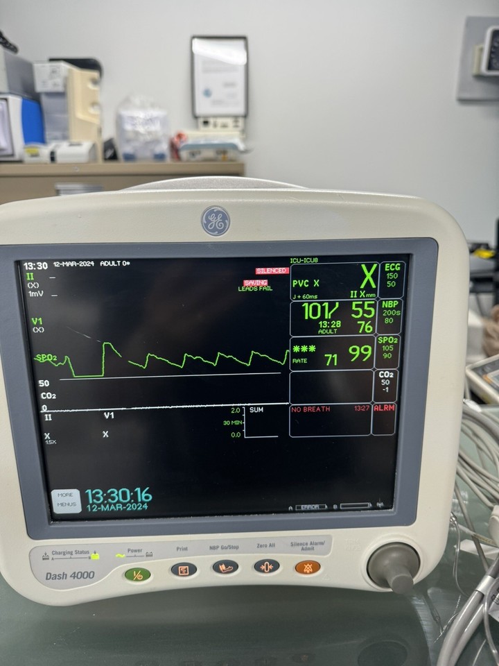 GE Dash 4000 ECG Monitor Sp02 NIBP | eBay