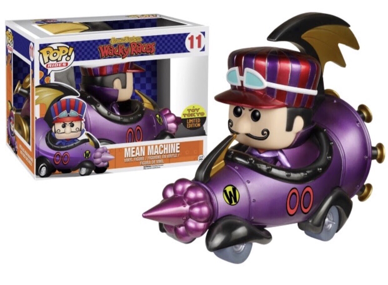 SDCC 2015 FUNKO POP RIDES MEAN MACHINE WACKY RACES METALLIC DICK ...