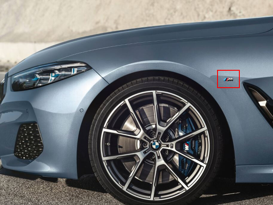 Genuine BMW G20 G15 G01 G02 Front Fender "M" Badge Emblem Decal ...