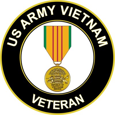 US Army Vietnam Veteran 5.5" Window Sticker Decal 'Officially Licensed ...