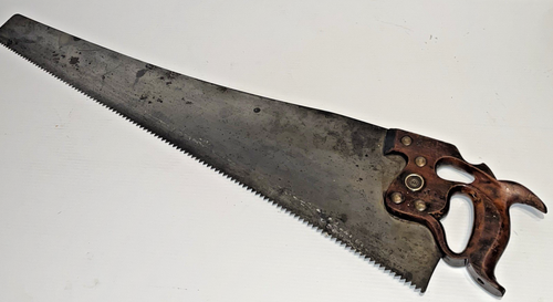 Vintage Disston & Sons D-8 Rip Saw Thumbhole Hand Saw 28" 1800's🌺🌺 | eBay