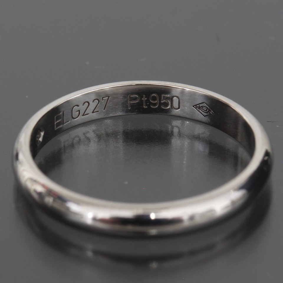 Cartier Marriage Ring Diamond US 4.25 (48) Pt950 Gallery Newly Polished ...