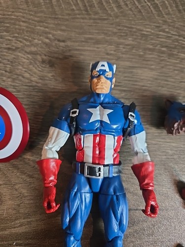 Marvel Legends Captain America Cap Wolf Red Skull Onslaught BAF Wave ...