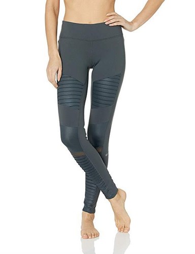 ALO Moto Leggings Yoga Pants Quilt Stitch Exercise Workout Fashion ...