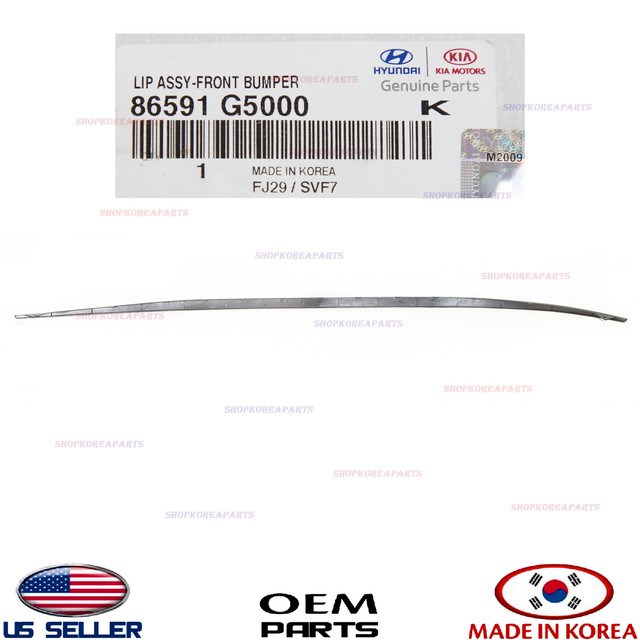 2014 - 2018 Kia Niro Front Bumper Lower Spoiler Splitter Chin Lip OEM ...