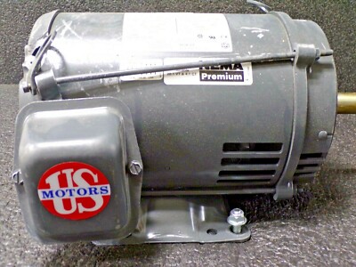 U.S. MOTORS Motor, 3PH, 5HP, 3600, 208-230/460V, ODP JM, DJ5P1DM | eBay