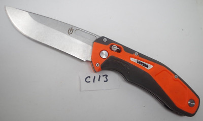 Orange Gerber Gear Randy Newberg DTS Hunting Folding Pocket Knife Dual ...