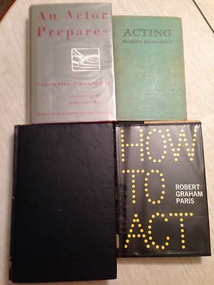 GREAT ACTING BOOKS - 4 Hardcover ON THE METHODS & TECHNIQUES of ACTING ...