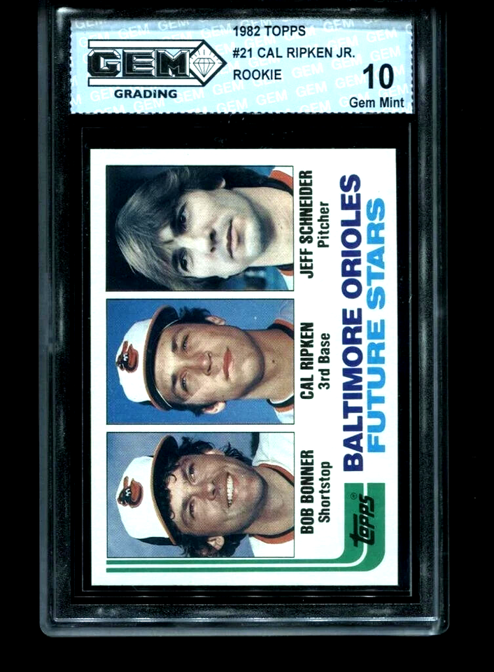 Cal Ripken Jr. Rookie 1982 Topps #21 Gem Mint 10 Baseball Baltimore ...