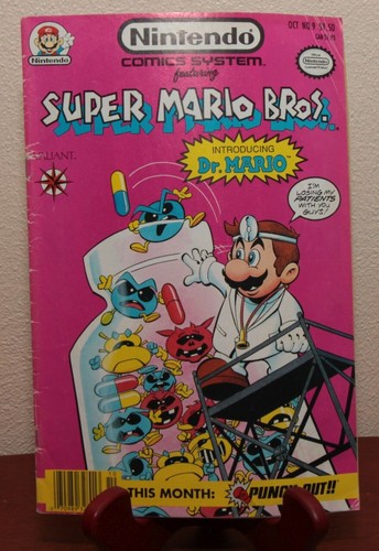 Nintendo Comics System Super Mario Bros Introducing Dr. Mario Oct No 9 ...