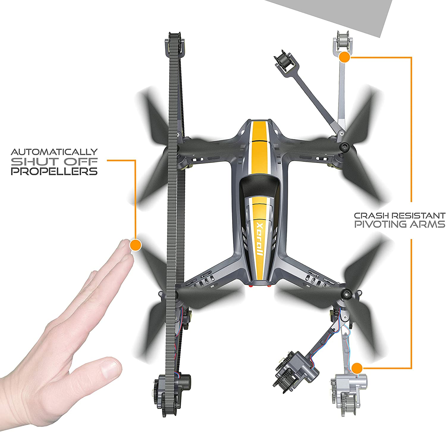 X-TANKCOPTER Hybrid Quadcopter-Tank Drone, HD Camera, Smartphone App ...