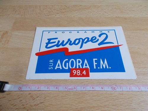 Sticker Radio - Programme Europa 2 On Agora Fm | eBay Australia