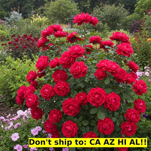 Garden Red Drift Rose Bush in 3 Gal Pot Outdoor Flowedring Live Plant ...