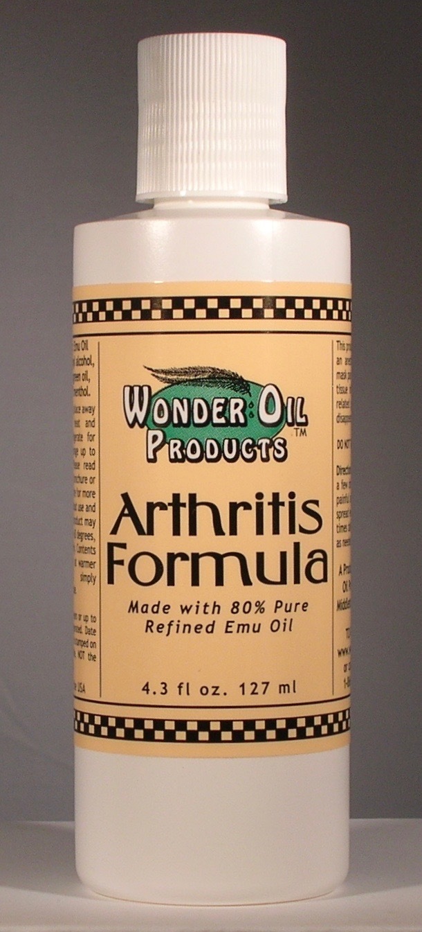 4.3 fl. ounces 80% Emu Oil Arthritis Formula from Wonder Oil Products ...