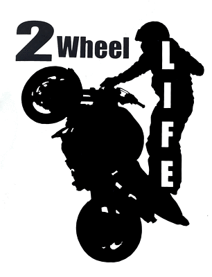 2 Wheel Life Motorcycle Streetbike Stuntbike sticker decal | eBay