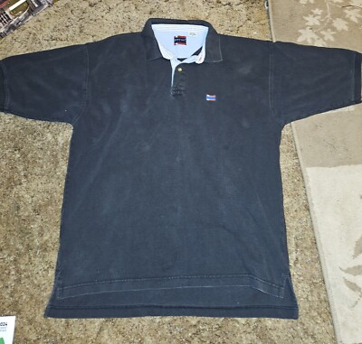 Vintage Mens Bugle Boy Classic Polo Shirt - Color Black - Size X Large ...