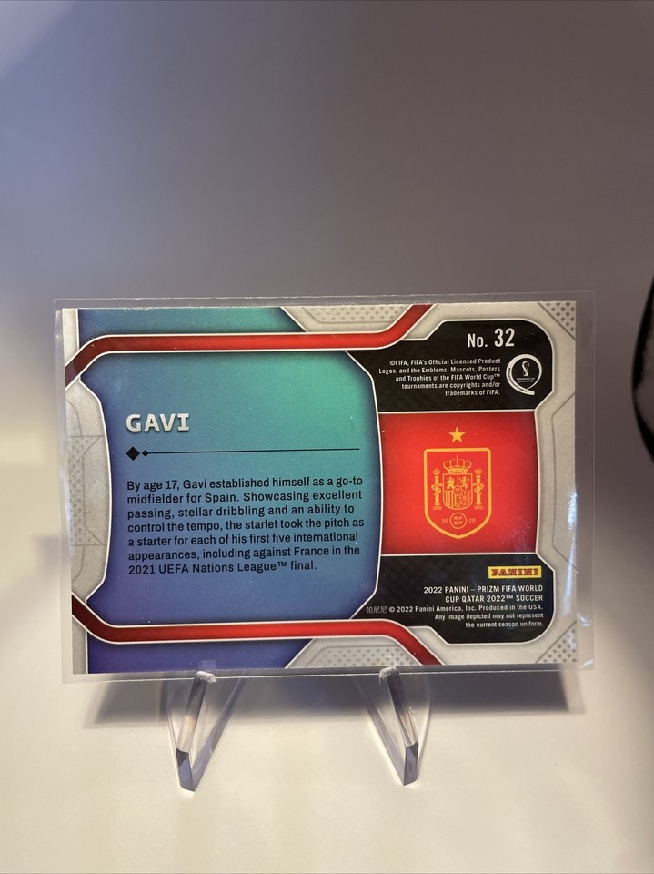 2022 Panini Prizm World Cup Qatar Gavi New Era #32 Rookie Card | eBay