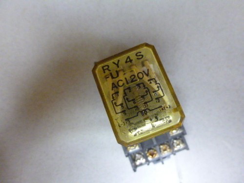 USED IDEC RELAY RY4S-U WITH ALLEN BRADLEY MOUNT 700-HN128 FREE SHIPPING ...