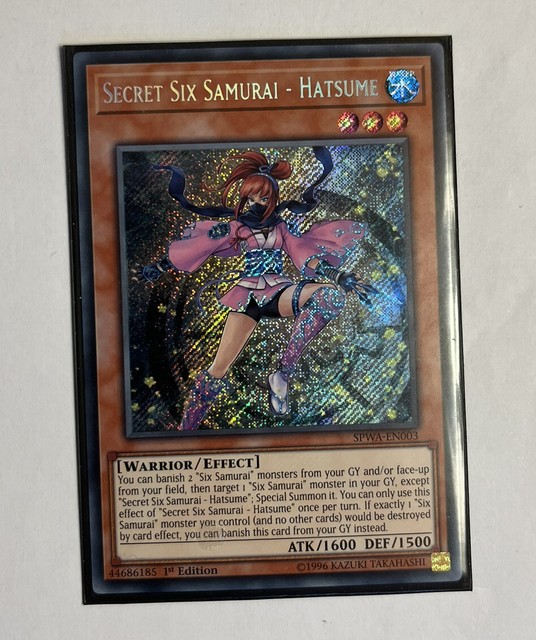 Yu-Gi-Oh! TCG Secret Six Samurai - Hatsume Spirit Warriors SPWA-EN003 ...