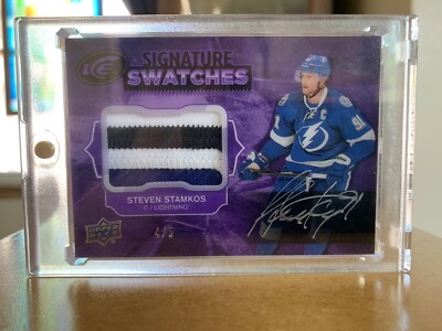 Steven Stamkos 17/18 Ud Ice Signature Swatches Patch And Autograph 4/5 ...