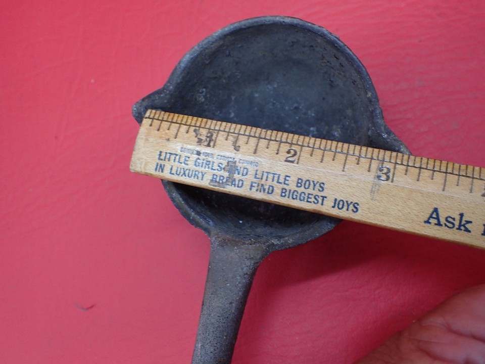 Vintage No. 3 Cast Iron Lead Pouring Ladle 12" Total Length | eBay