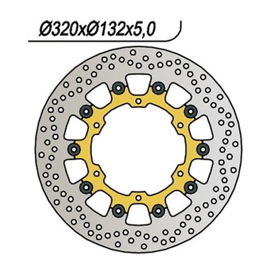 Brake Disc Front Right Left Floating NG Yamaha YZF R7 (Ow02) 750 1999 ...