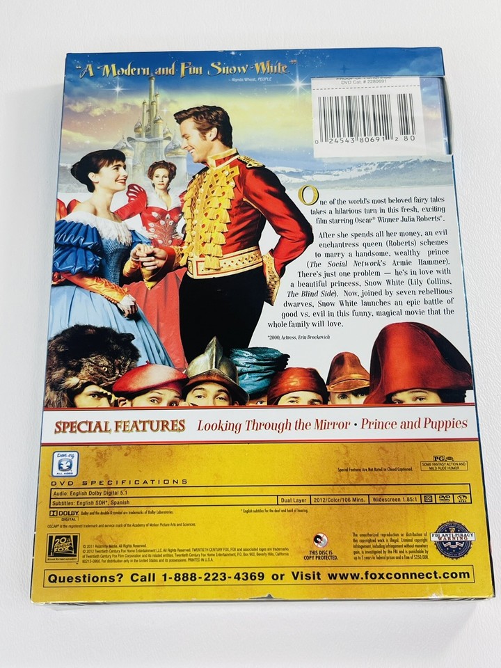 Mirror Mirror (DVD, 2012) 24543806912 | eBay