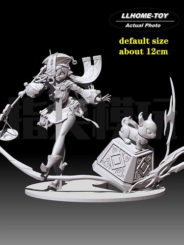 Game GS Yanfei cute girl Resin 3D Print GK Kit Figure DIY Model Toy ...