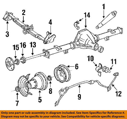 FORD OEM 87-92 F-350 Rear Suspension-Spring Assembly Bracket EOTZ5775A ...