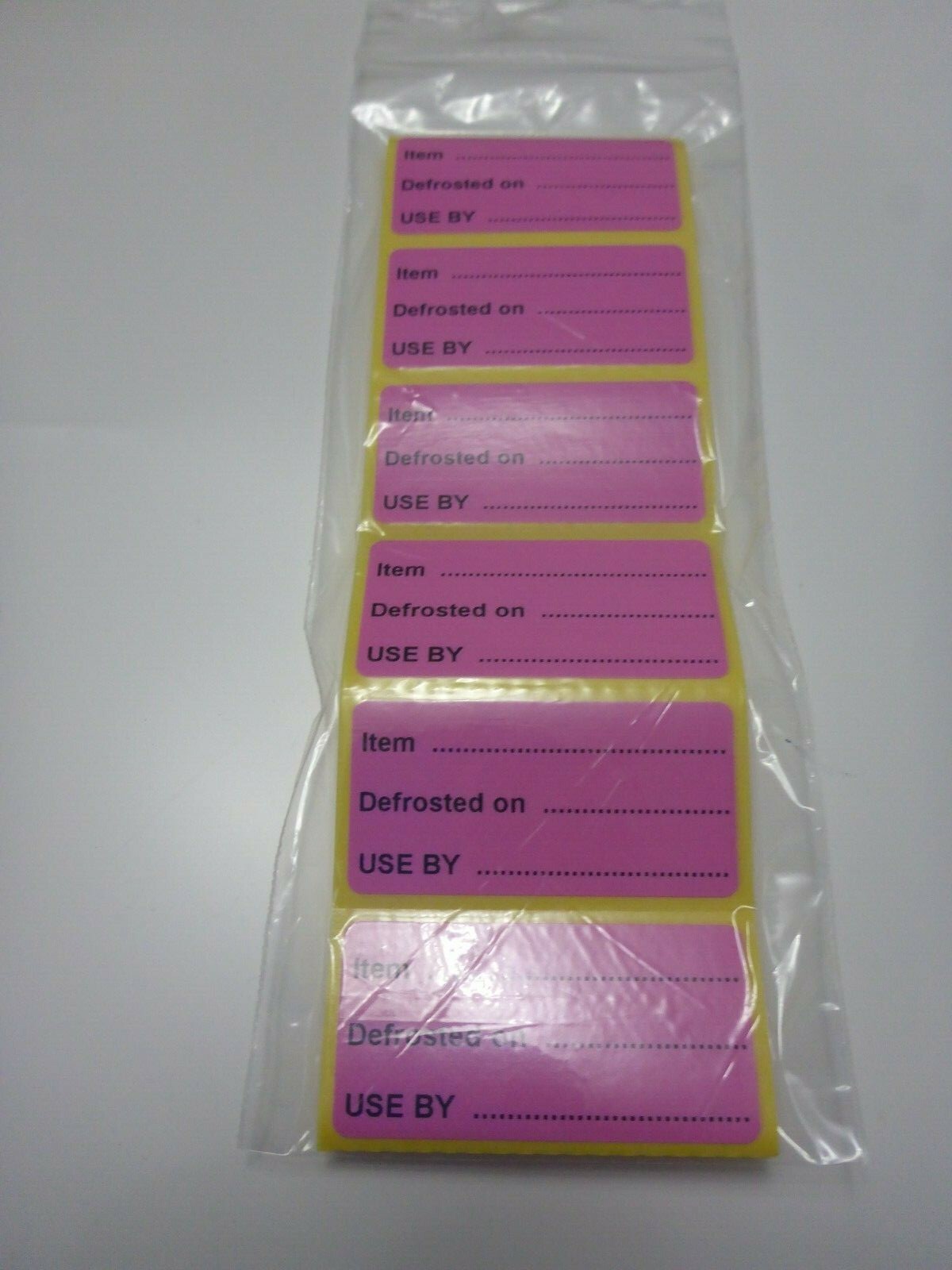 10-1000 Food Sticky Labels - Item, Defrosted On Use By Thawing Cakes ...