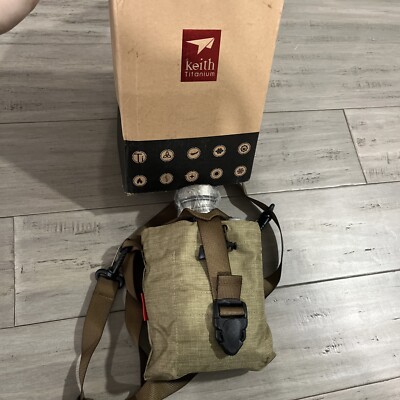 Keith Titanium Ti3060 Canteen Mess Kit - New Ultralight Carrying Pouch ...