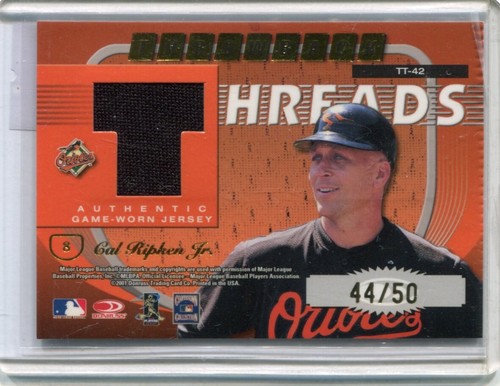 2001 Donruss Elite CAL RIPKEN JR / BROOKS ROBINSON Throwback Threads ...