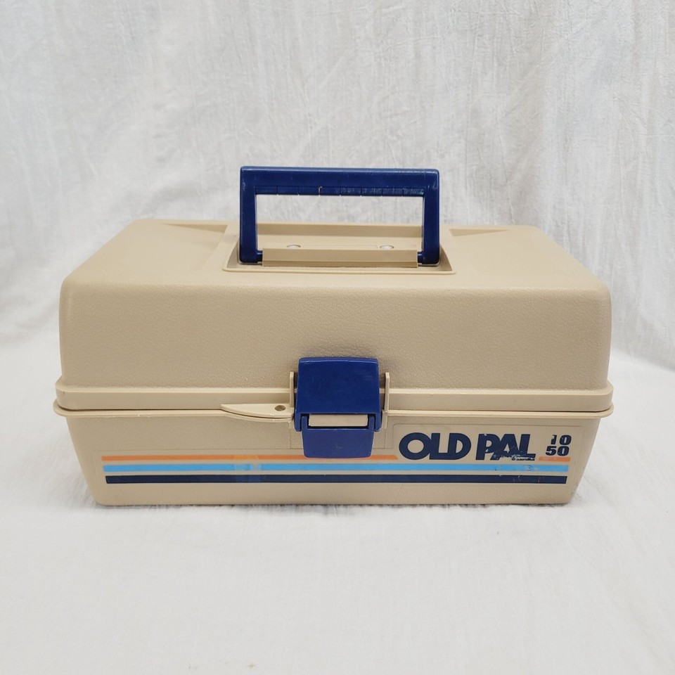 Old Pal 1050 Vintage Fishing Tackle Box With Assorted Gear ...