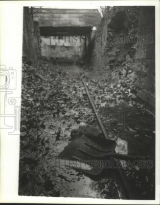 1981 Press Photo Old Mine Shaft at Blossburg Hollow in Alabama ...