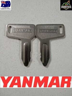 Yanmar 301 Key Logo Excavator Plant Digger Key 301 Set of 2 FREE ...