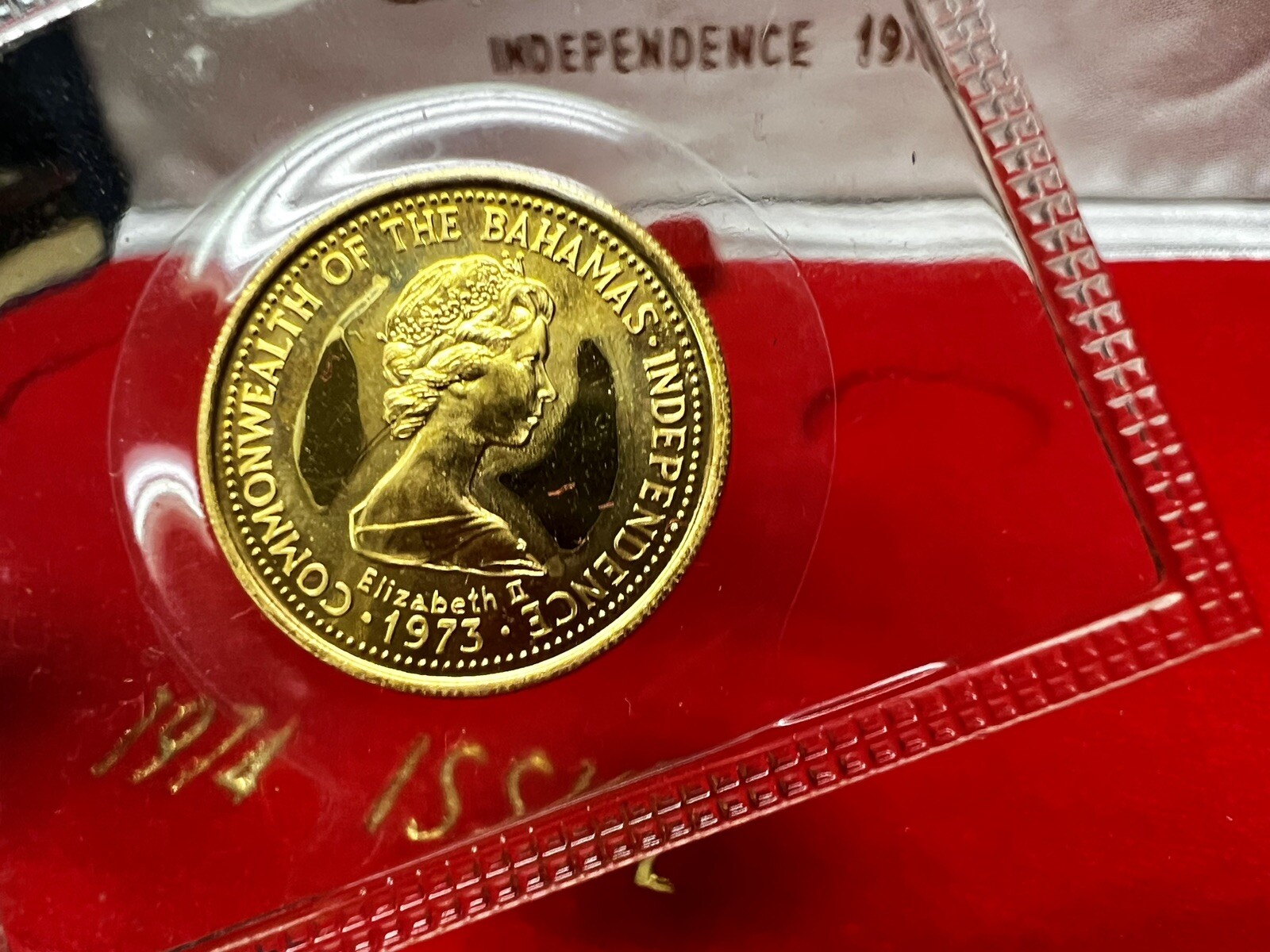 1974 RARE Brilliant Uncirculated 22k Gold 4 Coin Set Central Bank ...