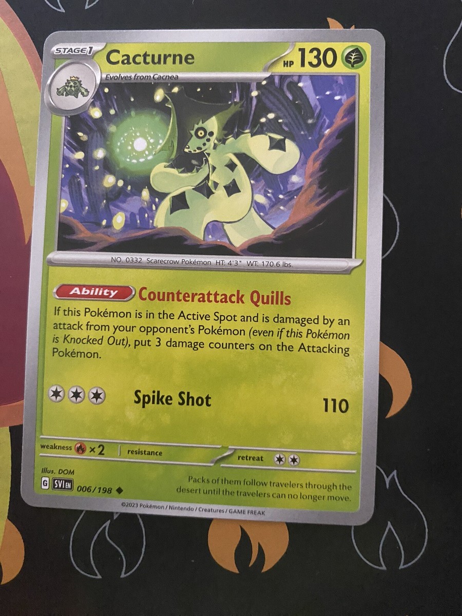 Cacturne Pokemon Card