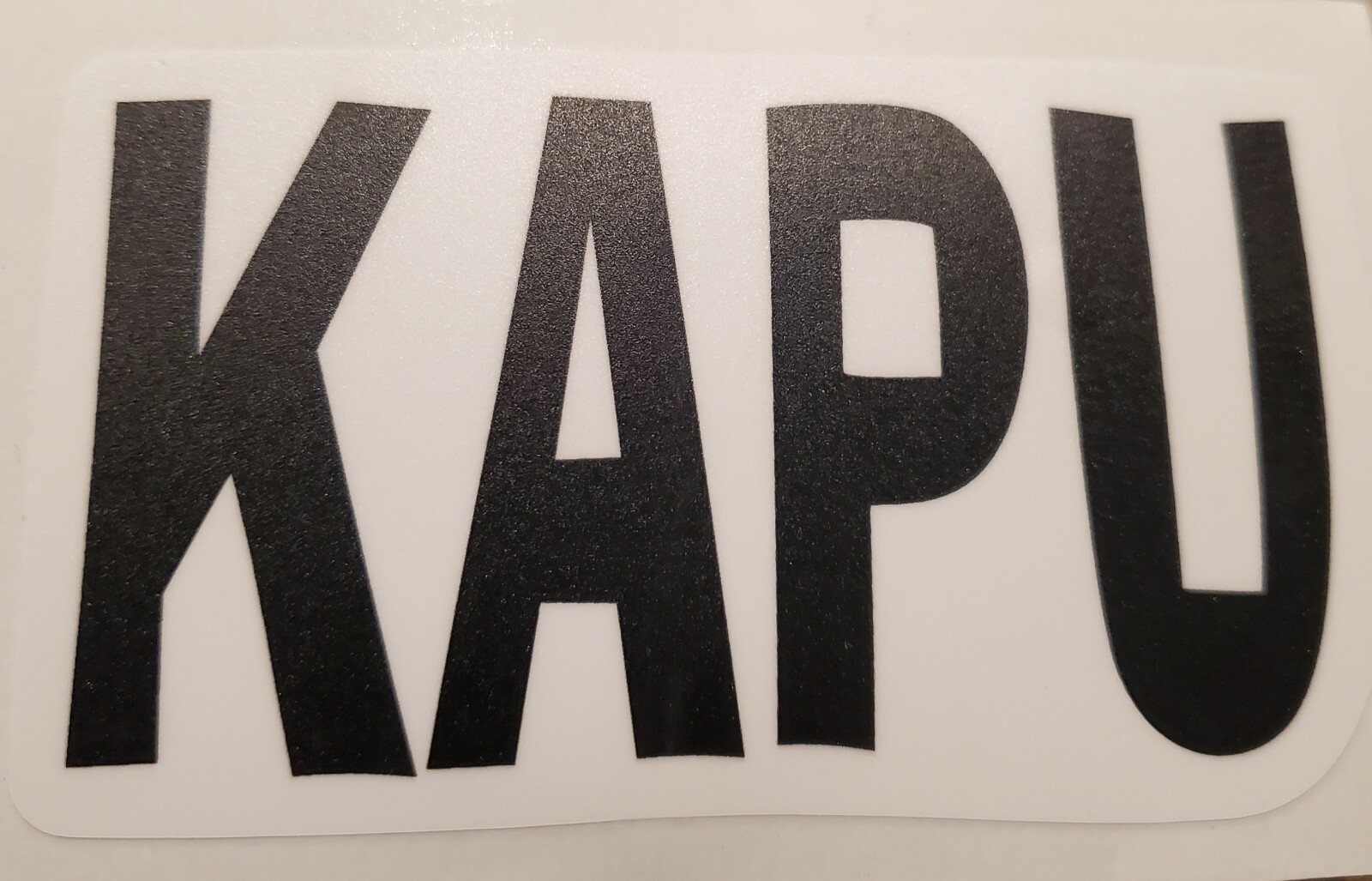 Kapu Hawaiian vinyl sticker- means - "keep out" or "forbidden" Hawaii ...