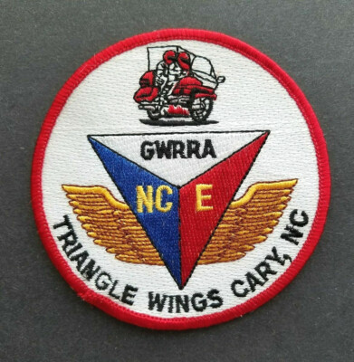 Honda Gold Wing Motorcycle Patch GWRRA Triangle Wings Chapter NC-E CARY ...