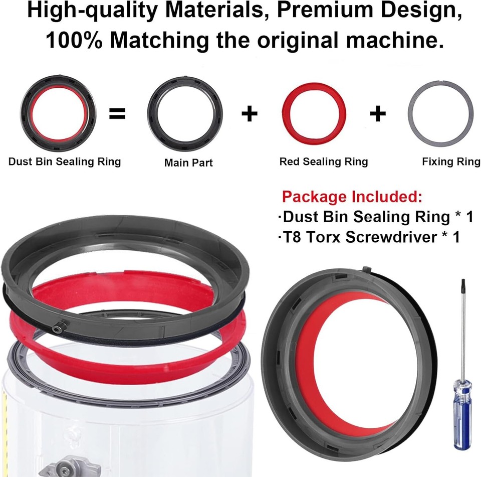 Dust Bin Top Fixed Sealing Ring For Dyson V11 SV14 SV15 Vacuum Cleaner ...