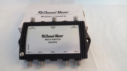 Channel Master 6344IFD 3X4 Way Multiswitch 2-Satellite Signal 1-UHF/VHF ...