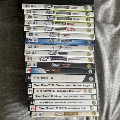 SIMS SIMS 2 / 3 Collection Bundle Job Lot PC/MAC & Expansion Packs x 19 ...
