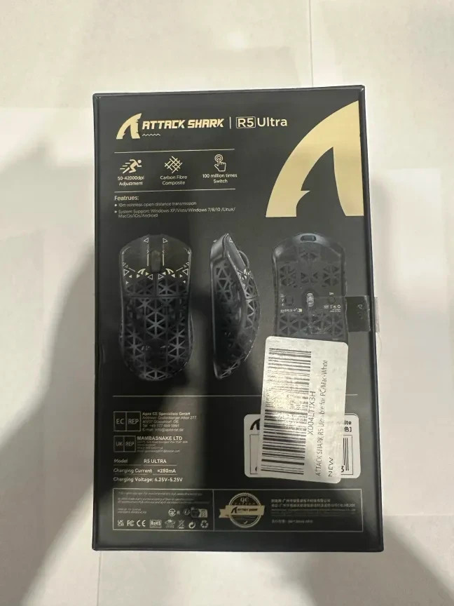 Attack Shark R5 Ultra Wireless Gaming Mouse 8K Hz Low Latency – White ...