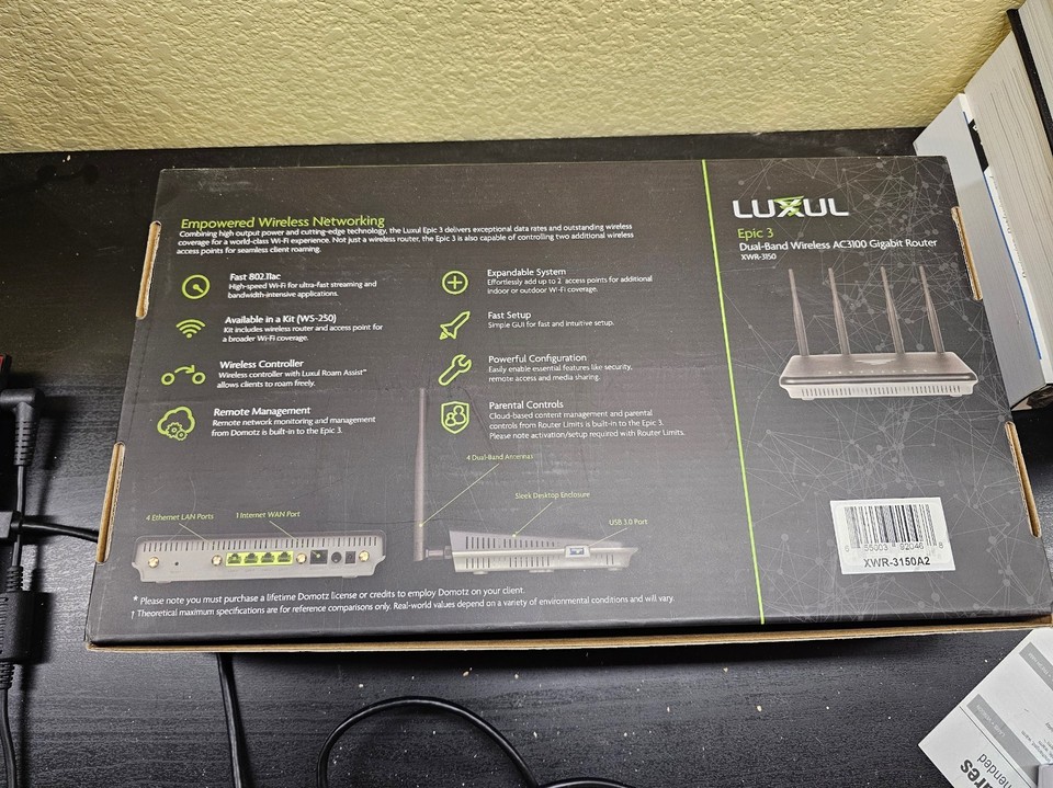Luxul Epic 3 Dual-Band Wireless AC3100 Gigabit Router XWR-3150 | eBay