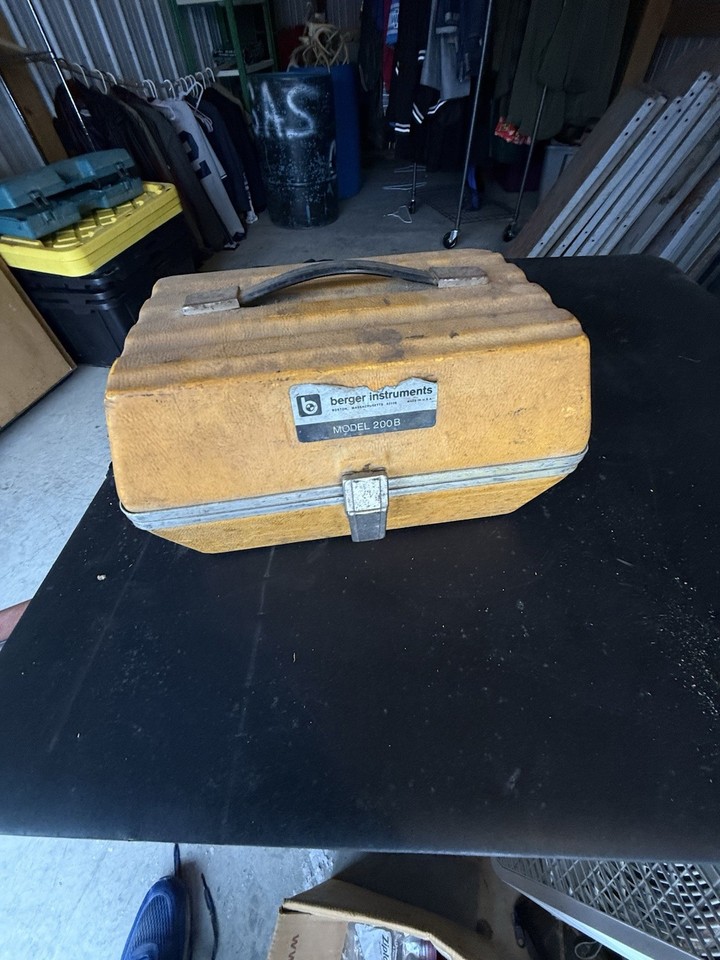Berger Instruments Model 200B Transit Survey Level w/ Case Vintage USA ...
