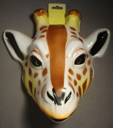GIRAFFE SAFARI ANIMAL HALLOWEEN MASK PVC PLASTIC ZOO ANIMAL | eBay